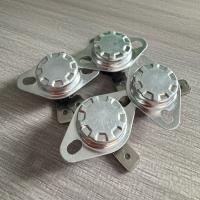 China KSD301 Bimetal Thermostat NTC Temperature Sensor 100K 6.3mm Screw Horizontal for sale