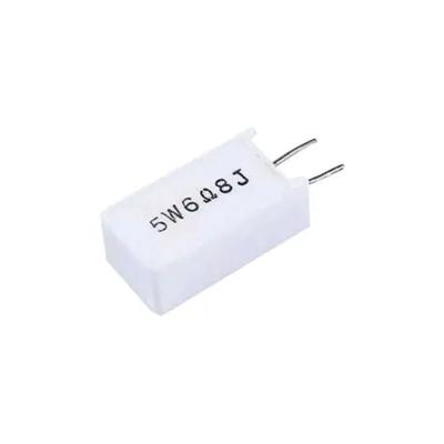 China Radial Ceramic Housed Cement Resistor Assemblies 5W 10R With Fusible Alloy Type Thermal Fuse Provide Overheat Protect Function for sale