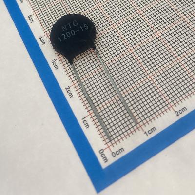 China NTC Thermistor 120D-15 Thermal Resistor 120D15 120 Ohm 15mm 1.8A Inrush Current Limiter for UPS Power Supply for sale