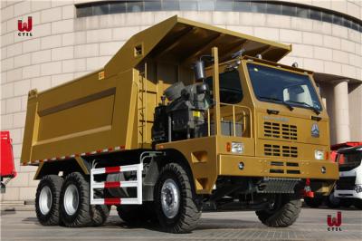 Cina HOWO 70 tonnellate di carbone di grandi autocarri con cassone ribaltabile della miniera 10 carrai che estraggono l'autocarro con cassone ribaltabile resistente in vendita