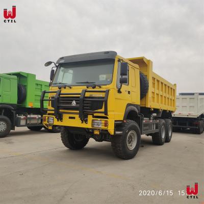 中国 HOWO 6x6すべての車輪の運転者371HPの頑丈なダンプ トラック 販売のため