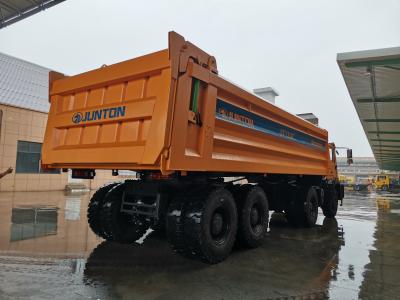 Cina 70-110 tonnellate di 8X4 8X8 di autocarro con cassone ribaltabile articolato spinta piana in vendita
