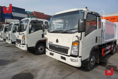 China Feuergebühren-Lasts-LKW 3.5T der Rückseiten-6CBM lehnen Verdichtungsgerät-Fahrzeug ab zu verkaufen