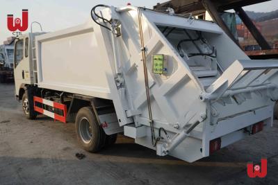 China Feuergebühren-Abfall 8CBM Remoral-Überkopflader-kompakter Müllwagen zu verkaufen