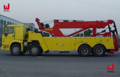 中国 Sinotruk 8X4のレッカー車のレッカー車50tの黄色い大型車両の牽引 販売のため