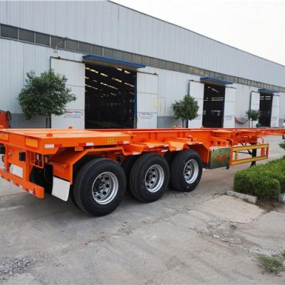 Китай Tri цапфы ISO 40ft тележки трейлер контейнера для перевозок трейлеров 50T Semi продается