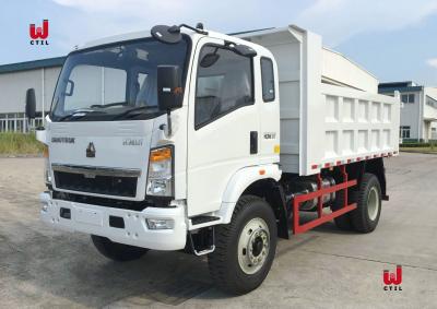 中国 Sinotruk HOMAN軽量4X4 10Tのダンプ トラックのダンプカーのディーゼル燃料 販売のため