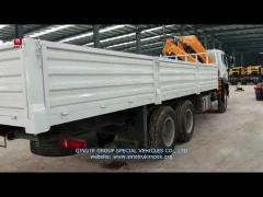 SHACMAN 6X4 Truck Mounted Crane 380HP Truck With Crane