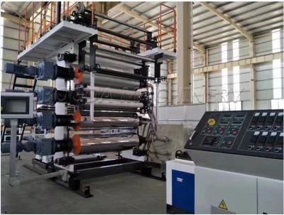 China PVC plastic vinyl floor production line / Stone PVC floor extrusion machinery for sale