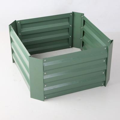 China 60x60x30cm galvanisierten Stahlangehobenes Gartenrostschutzbett mit unterschiedlicher Farbe zu verkaufen