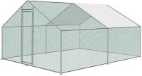 China CE Lockable Latch Walk In 4mx3m Chicken Run Kennel for sale