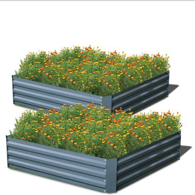 China CE 0.3mm Thick L60cm Galvanized Raised Beds for sale