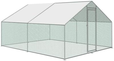 China Chicken Run 3x3x2M Galvanized Steel Chicken Coop Run Enclosure Chicken Cage for sale
