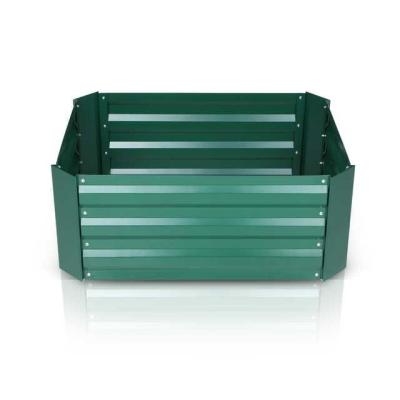 China 60x60x30cm galvanisierten Stahlangehobenes Gartenrostschutzbett mit unterschiedlicher Farbe zu verkaufen