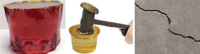 Epoxy grouting material strength and adhesion demonstration