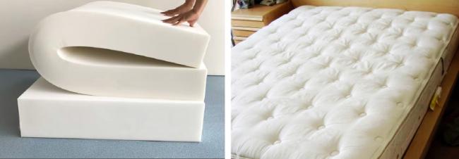 Flexible foam sponge applications in furniture and industrial products