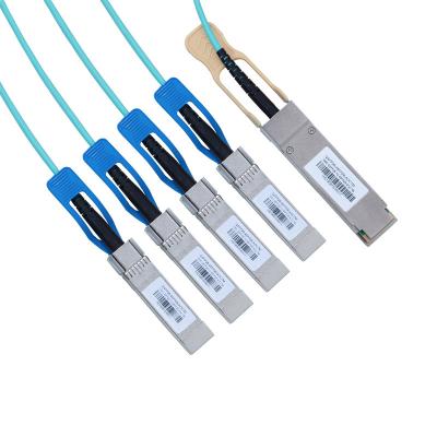 China QSFP28 aan QSFP28 Actieve Optische Vezel100g 3.3V Toepassing 4x25GBASE-SR Te koop