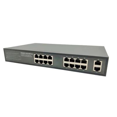 China 16 interruptor 10/100/1000M Unmanaged 30W Gigabit Ethernet do ponto de entrada dos portos PSE à venda