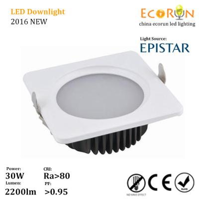 China el smd epistar 15w 20w 30w calienta el cuadrado llevado blanco 220v del downlight con saa de los rohs del ce en venta