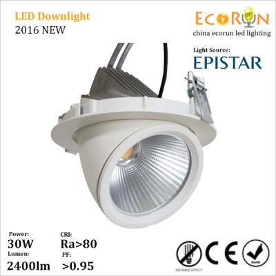 China la mazorca 15w 25w 30w de la buena calidad ahuecó blanco natural llevado cardán del downlight 100-240v en venta