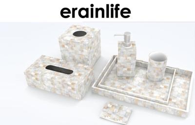 China Fashion Hotel Guest Room Accessories Toilet Fittings Decorated With Pearl for sale