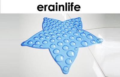Cina Impermeabilizzi il PVC modellato dei tappeti da bagno della stella blu/la dimensione su misura PE in vendita
