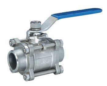 China three plate welded ball valve for sale