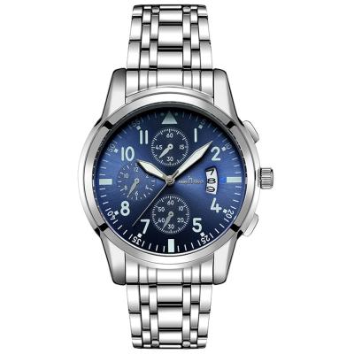 China Wholesale steel business waterproof men's fashion cool watch for man quartz watches for sale