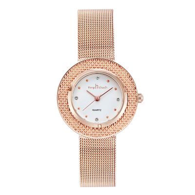 China Fashion women watches with Mesh Steel ladies quartz wristwatches for sale