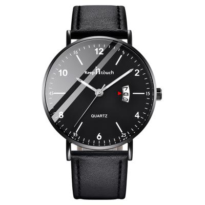 China stylish luxury men's wrist quartz business watch by low MOQ customized logo for sale