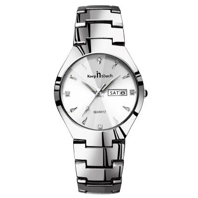 China Stylish men's watch custom logo quartz watches with date/week for sale