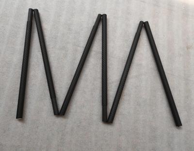 China polo plegable de la tienda de campaña de la fibra de carbono del tubo de la fibra de carbono ultraligera del 185cm los 60ft en venta