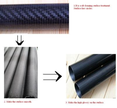 China OEM high strength light weight Carbon fiber composite pipe tube from factory for sale