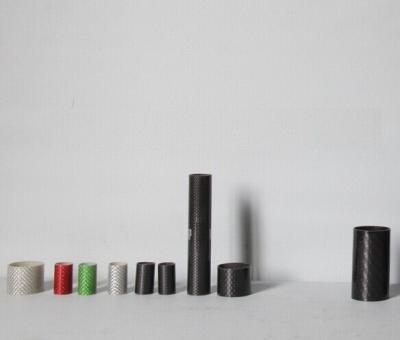 China Colorful carbon fiber tubes with different size different colors can be OEM for sale