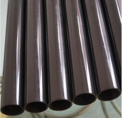 China High Glossy high strength 100% real carbon fiber tubes with factory price--Made in China diameter from 5 to 600mm for sale