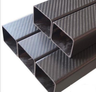 China carbon fiber Square Rectangular  rod quadrate oblong-shaped shape tube for sale