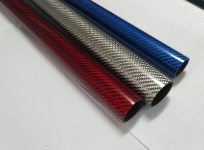 China red blue yellow silver  green carbon fiber tubes with factory price for sale