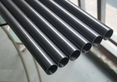 China 3K Roll Wrapped 100% Real Carbon Fiber Tube 3K plain 3K Twill carbon fiber rod pipes China Supplier with factory price' for sale