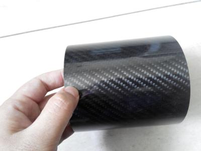 China Big diameter carbon fiber tube 4 inch diameter for exhaust pipe funnel tube air intake systems for sale