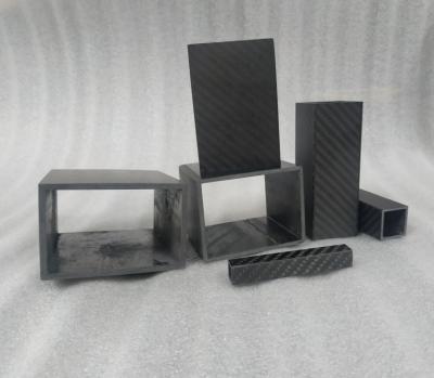 China different size rectangular carbon fiber tube  square hollow tubing can be CNC cutting en venta