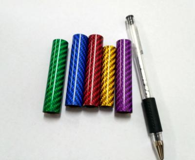 China 25mm 28mm 31mm diameter green red blue gold  colorful colored carbon fiber tube for sale