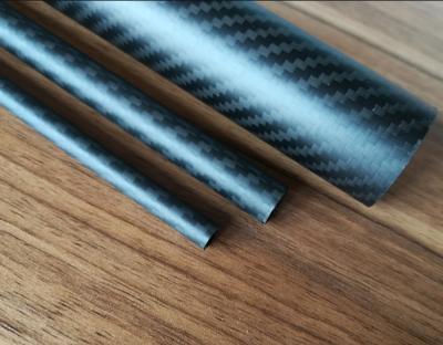 China different diameter matte 3K twill weave carbon fiber tube  can be OEM for sale