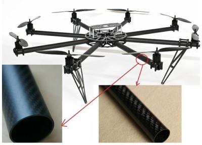 China motri-rotor rc plane carbon fiber tube  heat resistant carbon fiber tube for sale