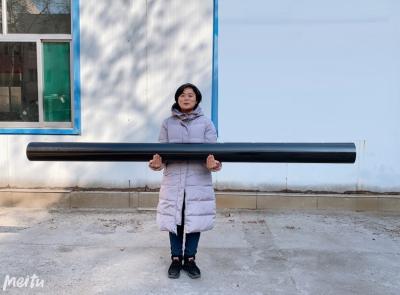 China 2.5 meter long carbon fiber round tube pipe for nonwoven machine Papermaking equipment etc for sale