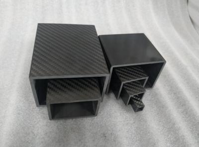 China Right angle 3K twill matte carbon fiber square tubing large size graphite carbon fiber rectangular tube rod for sale