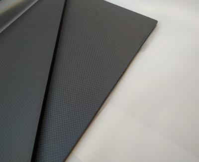 China 3/5/8/10mm 500*600mm 3K plain matte carbon fiber sheet/plate with +/-45  or 0/90 degree for sale
