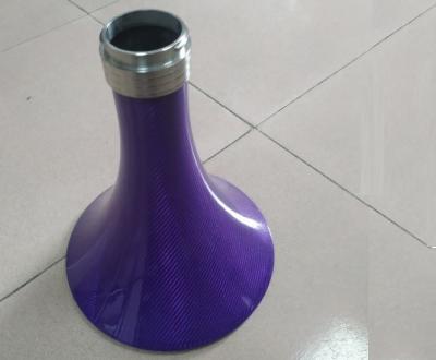 Chine Le narguilé coloré de fibre de carbone de shisha de fibre de carbone de l'or etc. de Voilet peut être adapté aux besoins du client à vendre