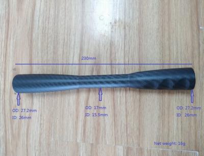 China 230m m 9" apretón largo de la fibra de carbono de la manija diy de la caña de pescar del tubo de la forma cónica de la fibra de carbono de la longitud para las manijas de la caña de pescar en venta