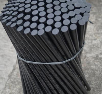 China custom 1~40 mm diameter solid carbon fiber rods pultruded carbon rods cfrp material made in China for sale