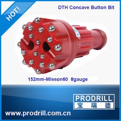 Китай Высокомарочный вогнутых битов воздушного давления DTH Convex M60-152mm высоких продается